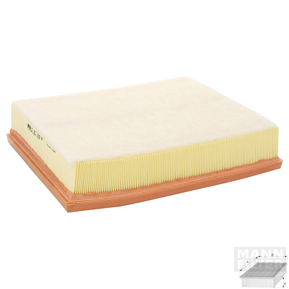 Filtro Ar Volkswagen Amarok 2.0 16v - 2010-2017 Mann FAVW0031-24842 ...
