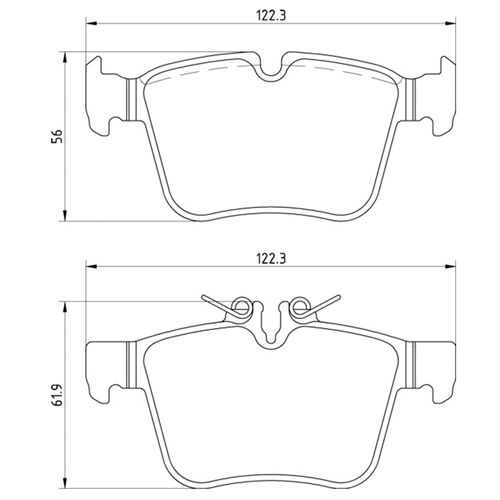 Pastilha Traseira Mercedes-Benz C-350 - 2015-2017 Chassi W205 TRW ...