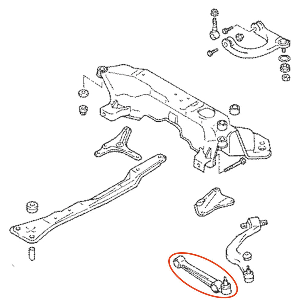 Braço Reto Mitsubishi Eclipse - 1995-1998 APlus BRMI3780-18293 13780 ...