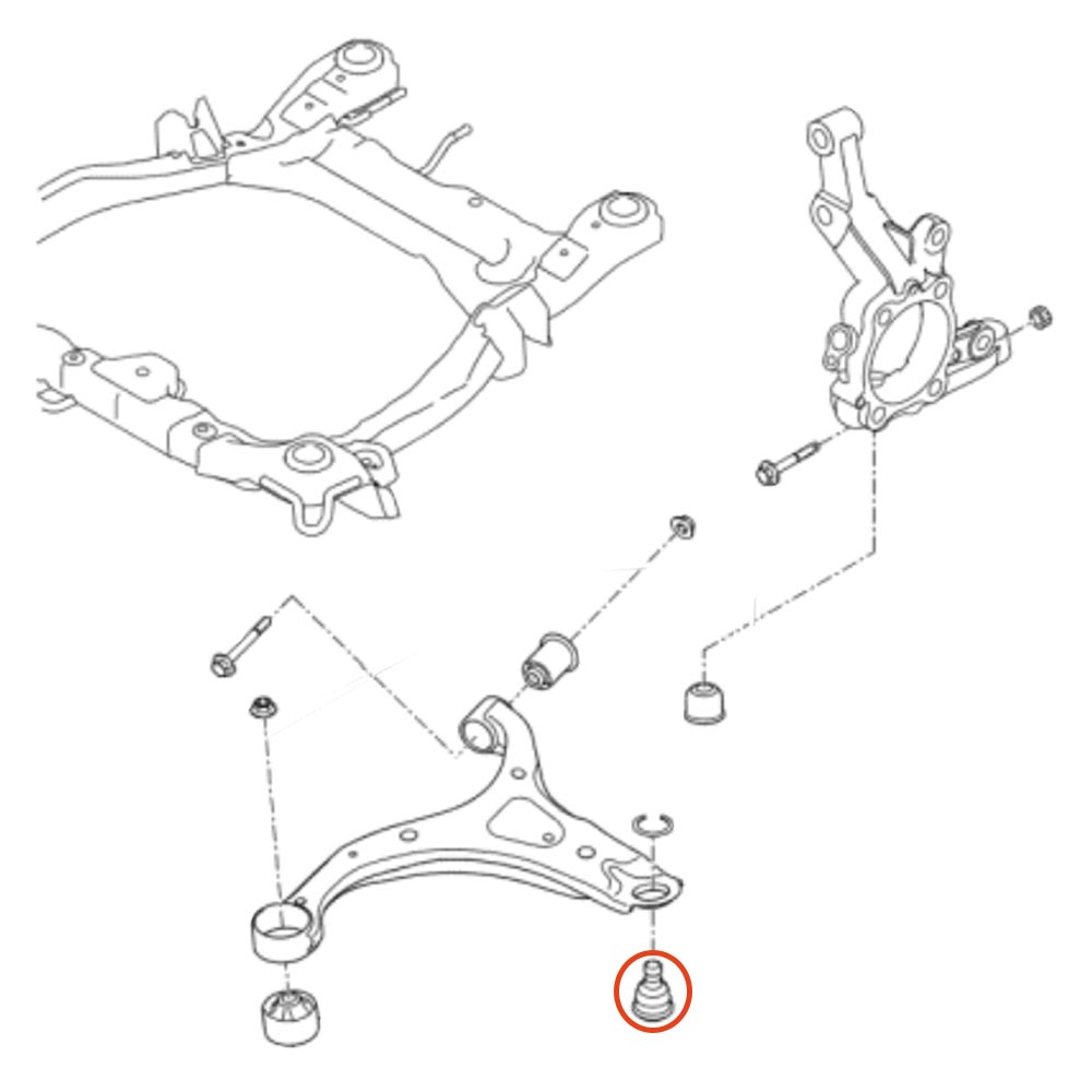 Pivo Dianteiro Hyundai Santa Fé - 2006-2012 APlus PVHY3715-19754 13715 ...