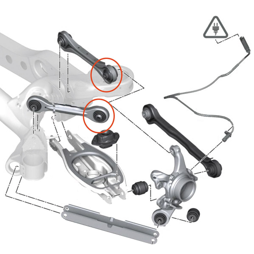 Bucha Braço Traseiro BMW 318 - 2005-2012 (Externa) Série E90 APlus ...