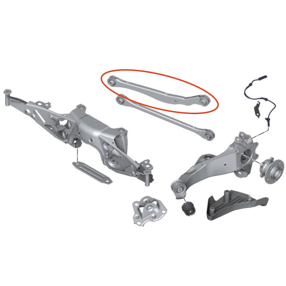 Braço Traseiro Superior BMW X1 - 2014-2021 Série F48 APlus BRBM4461 ...
