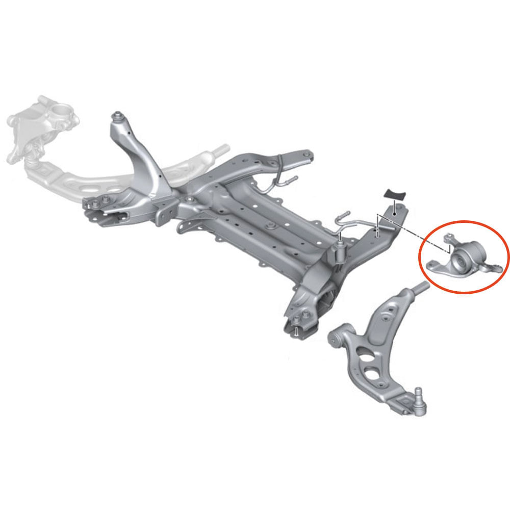 Bucha Bandeja BMW X2 - 2017-2020 Mancal LD Série F39 APlus UCBM7331 ...