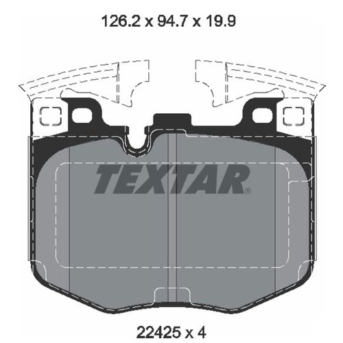 Pastilha Dianteira BMW 320 - 2019-2023 Série G20 Textar PDBM2501-37713 ...