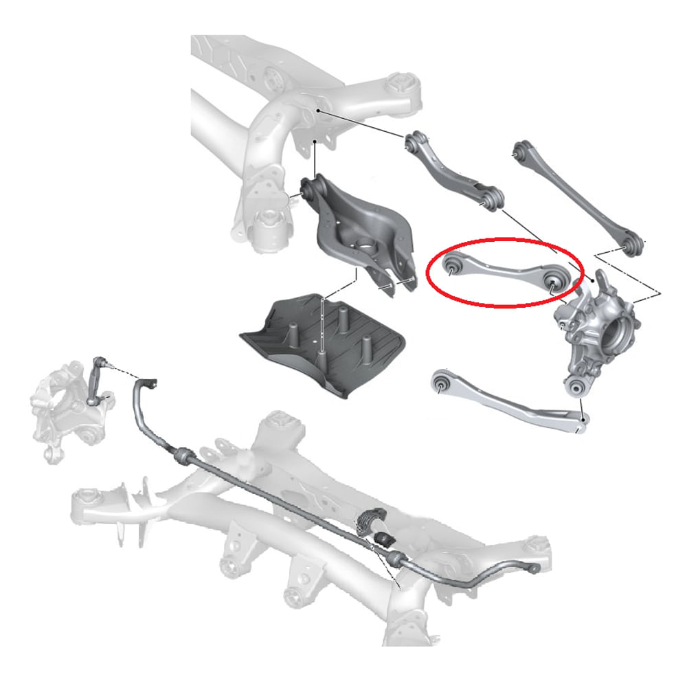 Braço Traseiro BMW M340 - 2019-2023 (LD) Série G20 APlus BRBM6309-48181 ...