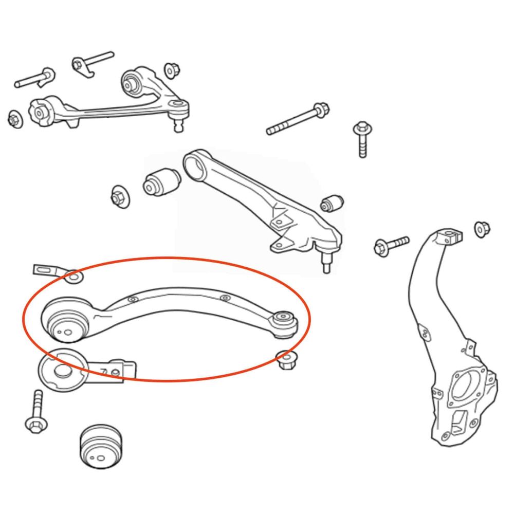 Braço Curvo Dianteiro Land Rover Range Rover Velar 2017-2022 APlus ...