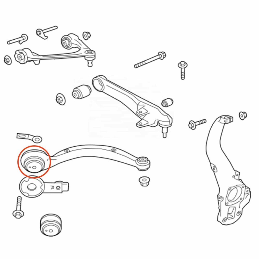 Bucha Braço Curvo Dianteiro Jaguar F-PACE - 2015-2022 APlus UCLR0964 ...