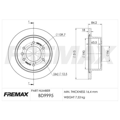 Disco Traseiro Mitsubishi Pajero Sport 2.4 16v - 2019-2023 FREMAX ...