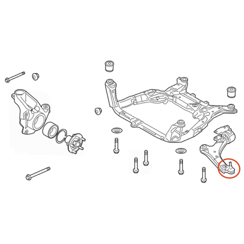 Pivô Dianteiro Land Rover Range Rover Evoque 2019-2021 APlus PVLR8884 ...