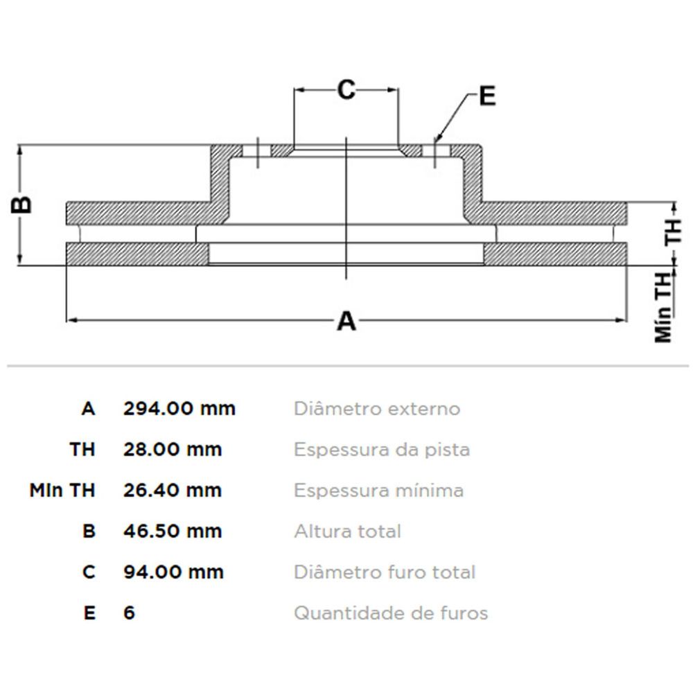Disco Dianteiro Mitsubishi Pajero Full 3.2 2013-2021 (294mm) FREMAX ...