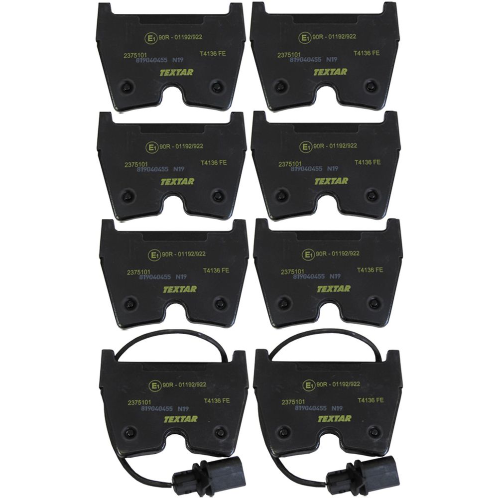 Pastilha Dianteira Audi R8 2008-2017 Textar PDAU2375-37733 2375101 ...