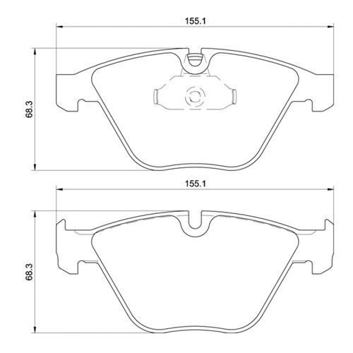 Pastilha Dianteira BMW 330 - 2005-2012 Série E90 TRW PDBM1498-15971 ...