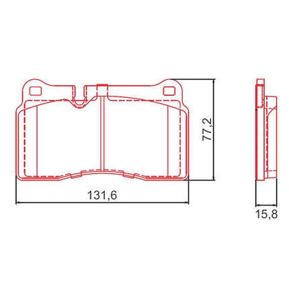 Pastilha Dianteira Cerâmica Volkswagen Touareg - 2005-2012 Ferodo ...