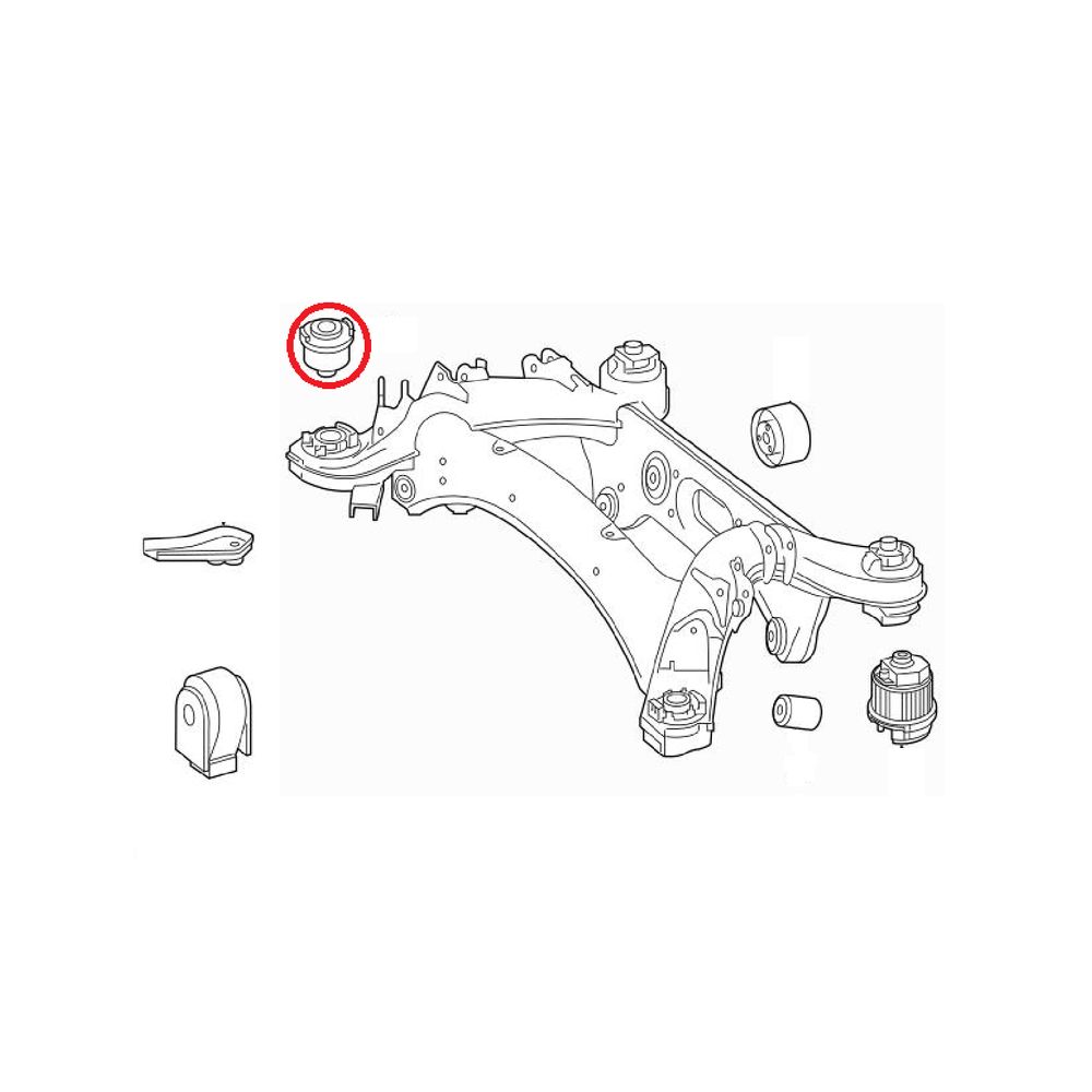 Bucha Quadro Mercedes-Benz E-220 2009-2016 Chassi W212 APlus UCMB6324 ...