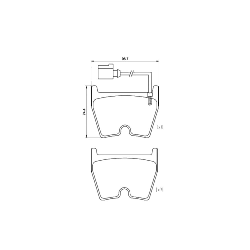 Pastilha Dianteira Cerâmica Audi TT 2.5 2016-2020 Ferodo PDAU4155-37152 ...