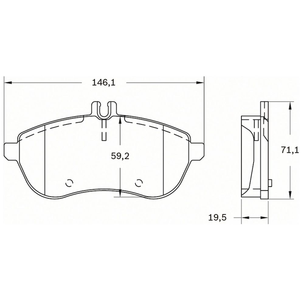 Pastilha Dianteira QuietCast Mercedes-Benz C-180 2007-2014 Série W204 ...