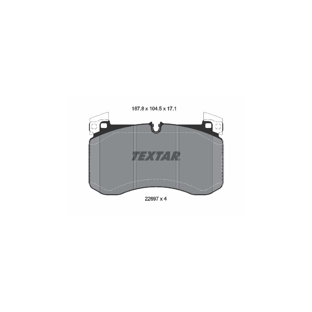 Pastilha Dianteira Mercedes-Benz G-63 AMG 2018-2023 (W463) Textar ...