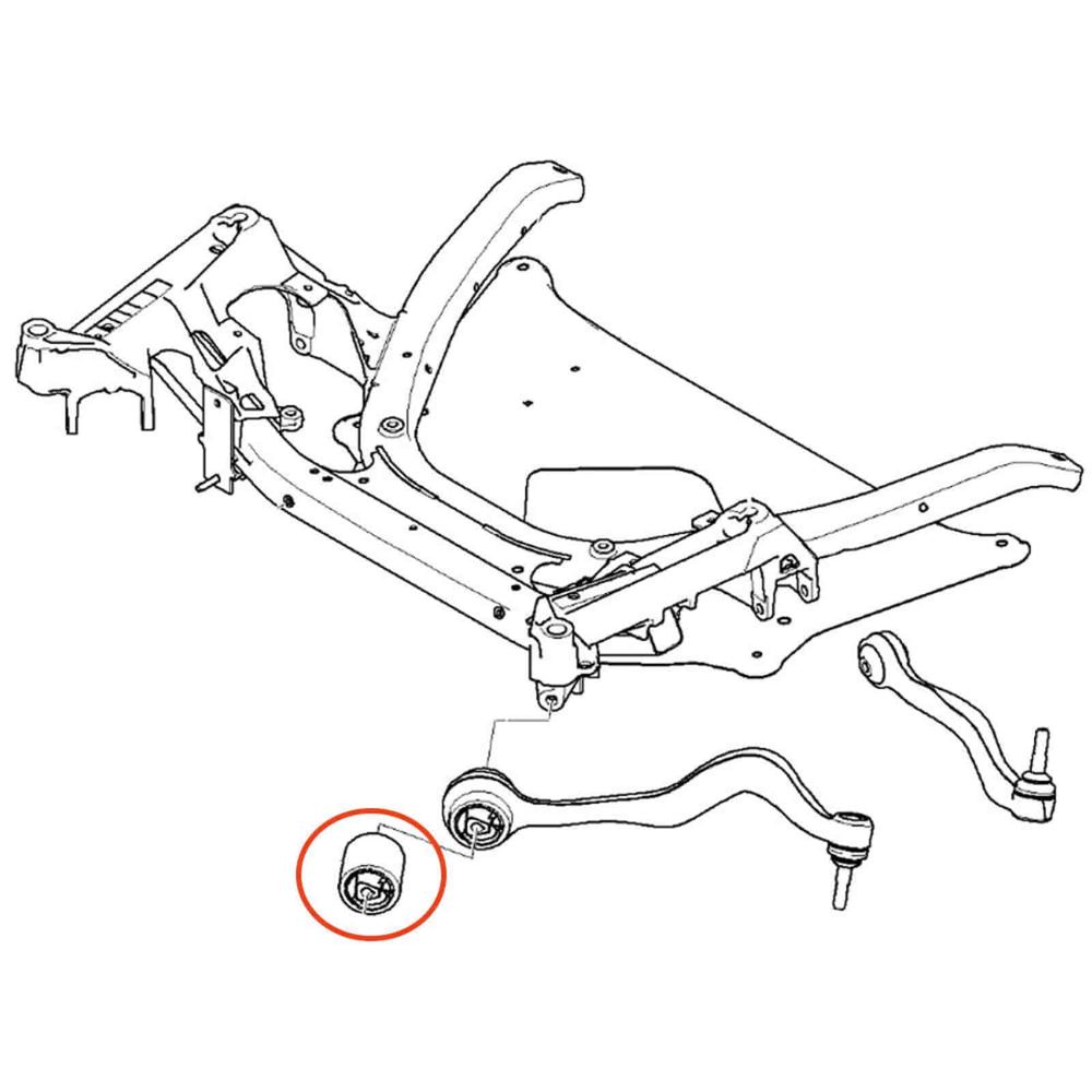 Bucha Braço Curvo BMW M5 2005-2010 Série E60, E61 APlus UCBM2042-17269 ...