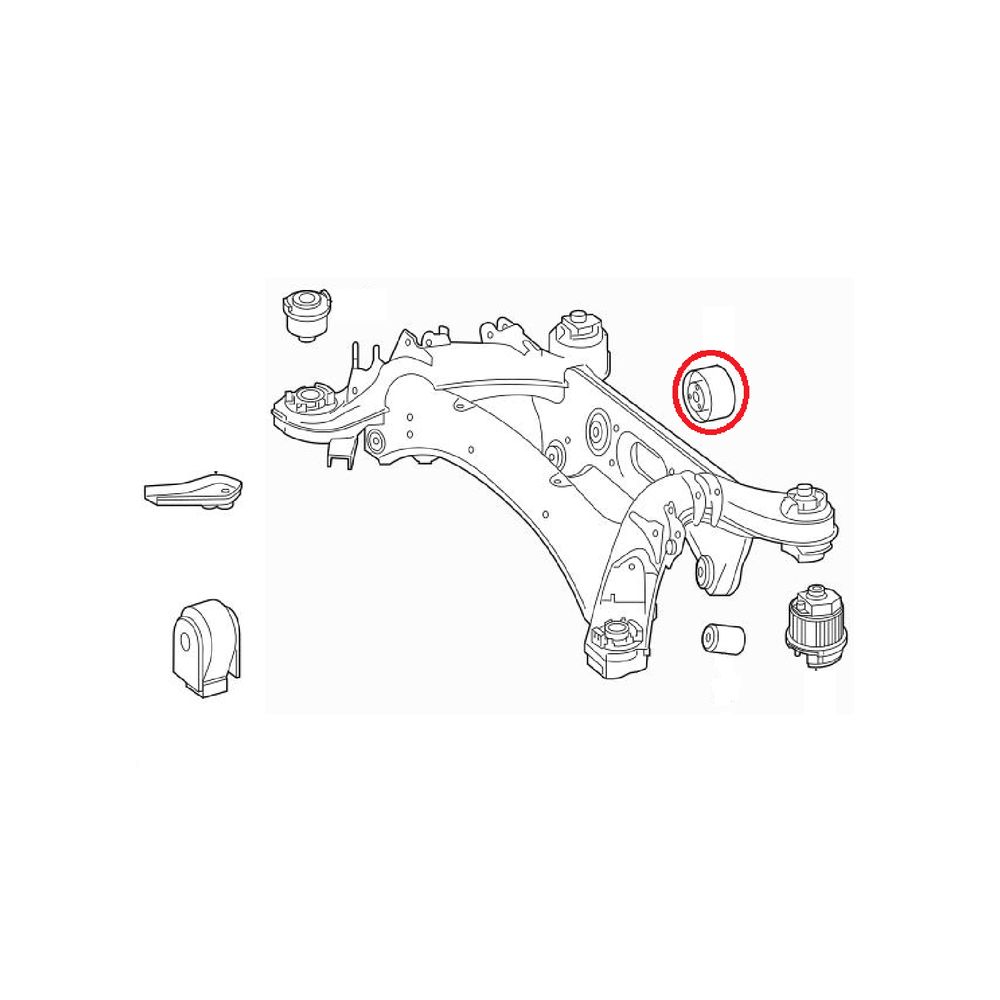 Bucha Quadro Traseiro Mercedes-Benz CLS-450 2017-2023 Série C257 APlus ...