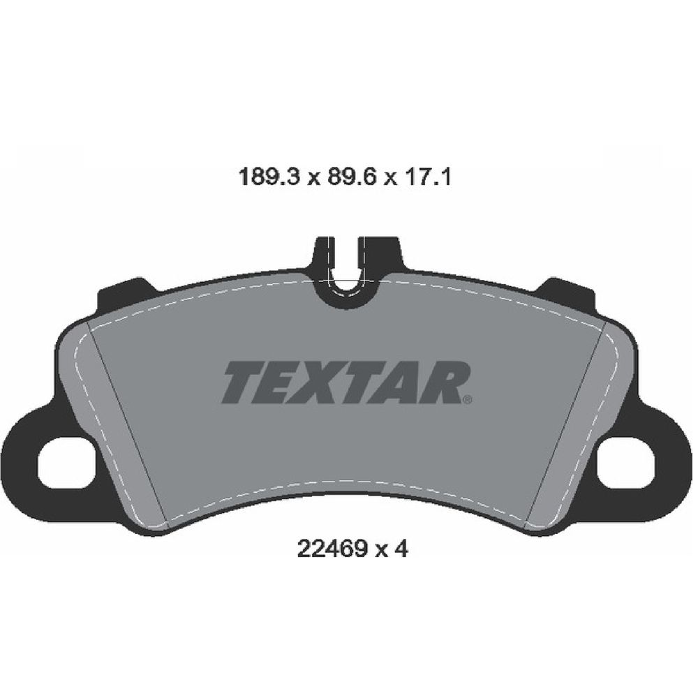 Pastilha Dianteira Porsche Macan 2014-2022 Textar PDPO6901-46166 ...