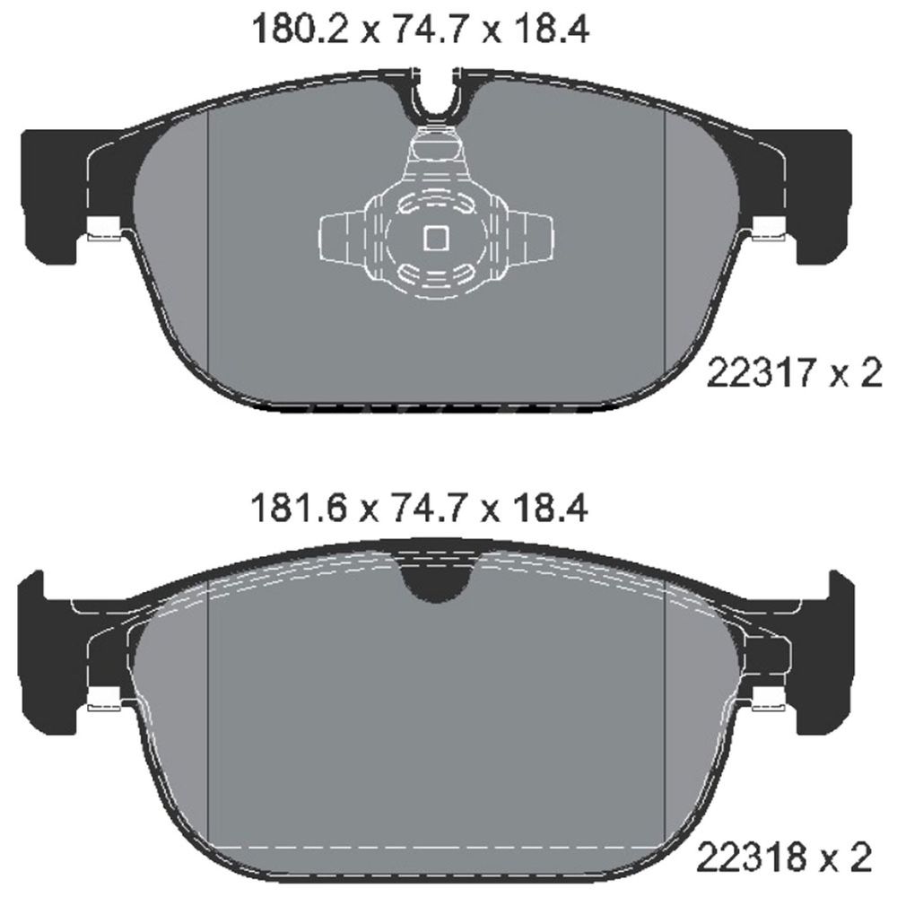 Pastilha Dianteira Volvo XC60 2017-2023 Textar PDVV2231-28744 2231701 ...